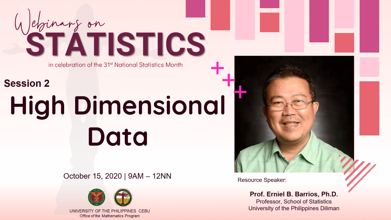 UP Cebu Math Program hosts Webinars on Statistics for the 31st National ...