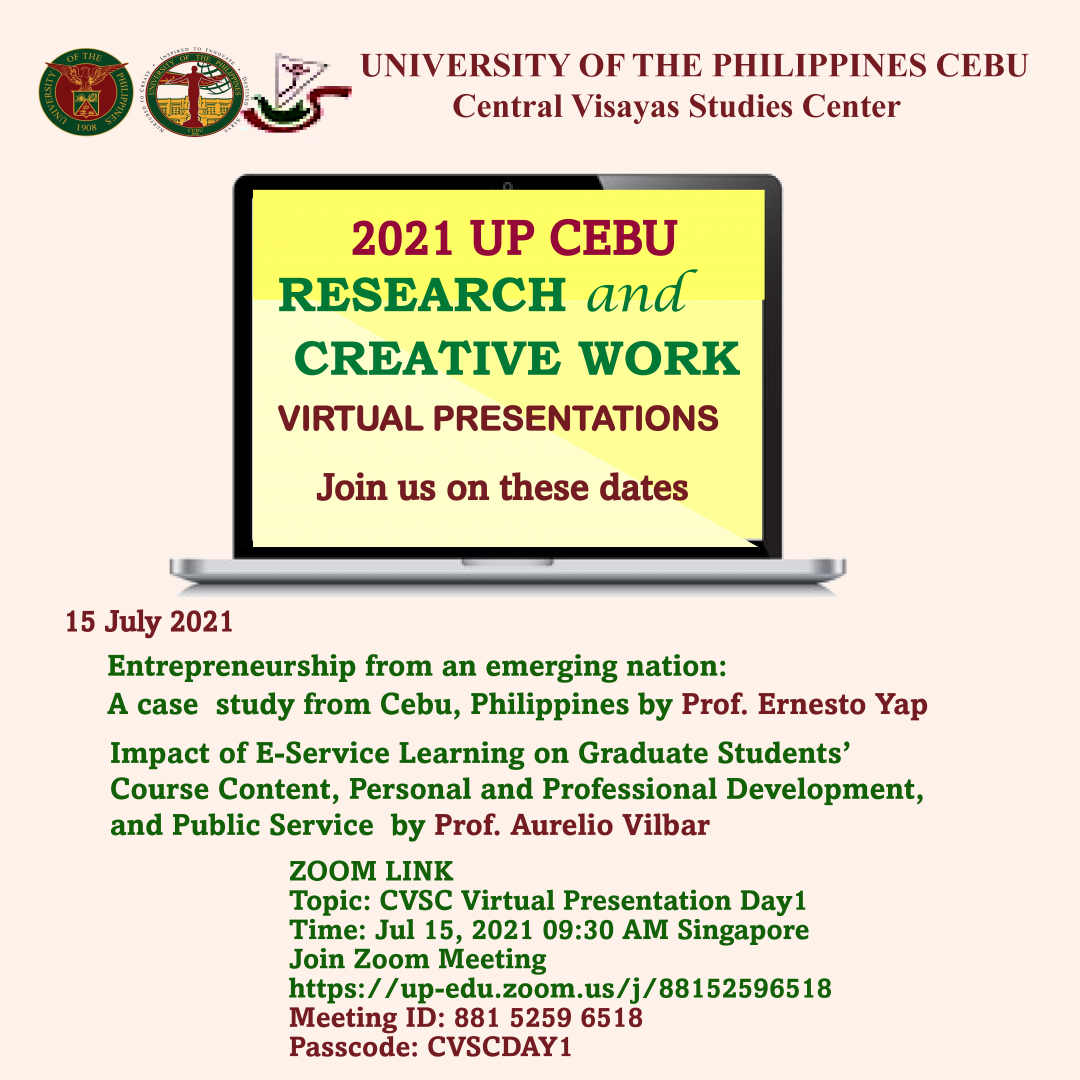 2021 UP Cebu Research and Creative Work Virtual Presentations ...