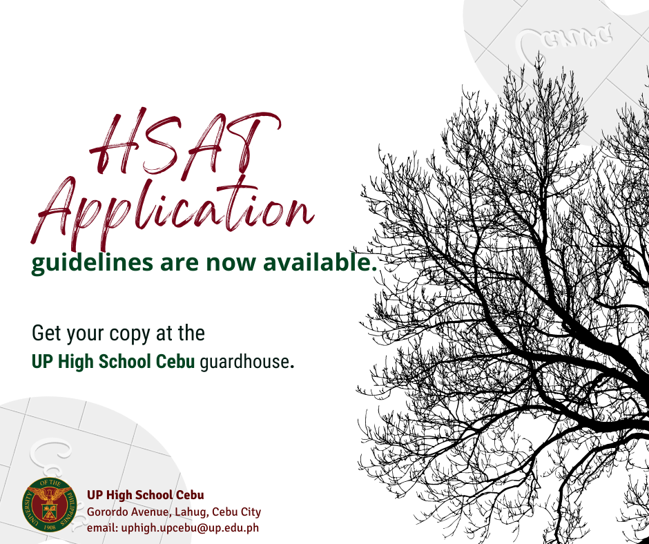 HSAT Guidelines are available for pick-up | University of the ...