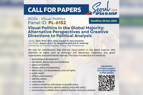 Call for Papers: Join UP Cebu’s Panel at IPSA Seoul 2025 | University of the Philippines Cebu
